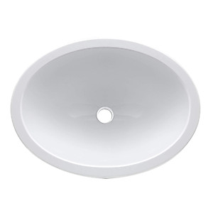 RecPro RV Oval Single Bowl Sink | 10" x 13" | White | No Faucet