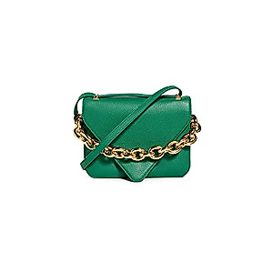 Bottega Veneta Women's Pre-Loved Small Mount Bag, Calfskin, Green, One Size