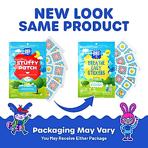 NATPAT Breathe Easy Stickers - Stuffy Patch for Kids and Adults - All-Natural Cold and Allergy Relief for Congestion, Chemical and Drug Free - BuzzPatch Natural Patch (24 Pack)