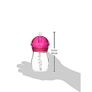 OXO Tot Transitions Straw Cup, Pink, 9 Ounce (2 Pack)