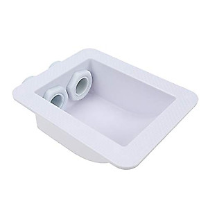 Sscon 1Pack ABS Solar Double Cable Entry Gland IP68 Weatherproof Dual Cable Entry Housing for Solar Project on Rv, Campervan, Boat, Caravan, White Color