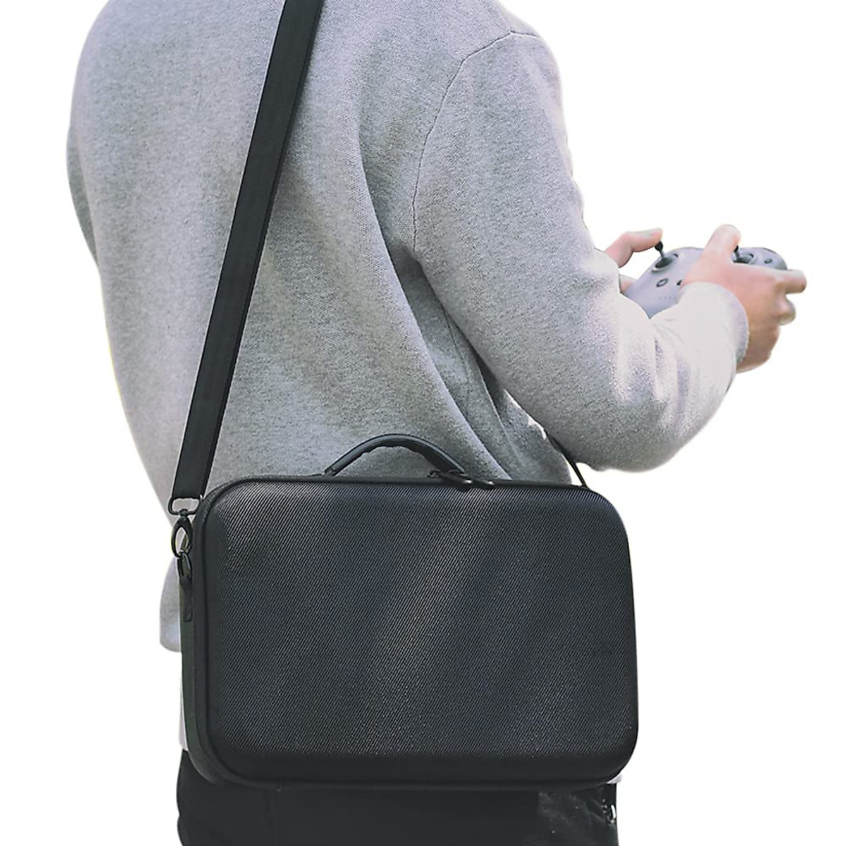 SKEZN Mavic Air 2 Drone Hard Carrying Case Travel Storage Bag for DJI Mavic Air 2S Drone/DJI Mavic Air 2 Fly More Combo with Accessories-Hard Shell Shockproof Travel Case with Shoulder Strap,GYDMC050