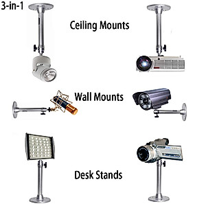 2-Be-Best Mini Projector Mount Projector Ceiling Mount 360° Adjustable Projector Wall Mount Rotation Compatible with TMY HAPPRUN AuKing ELEPHAS HOMPOW ClokoWe Projector