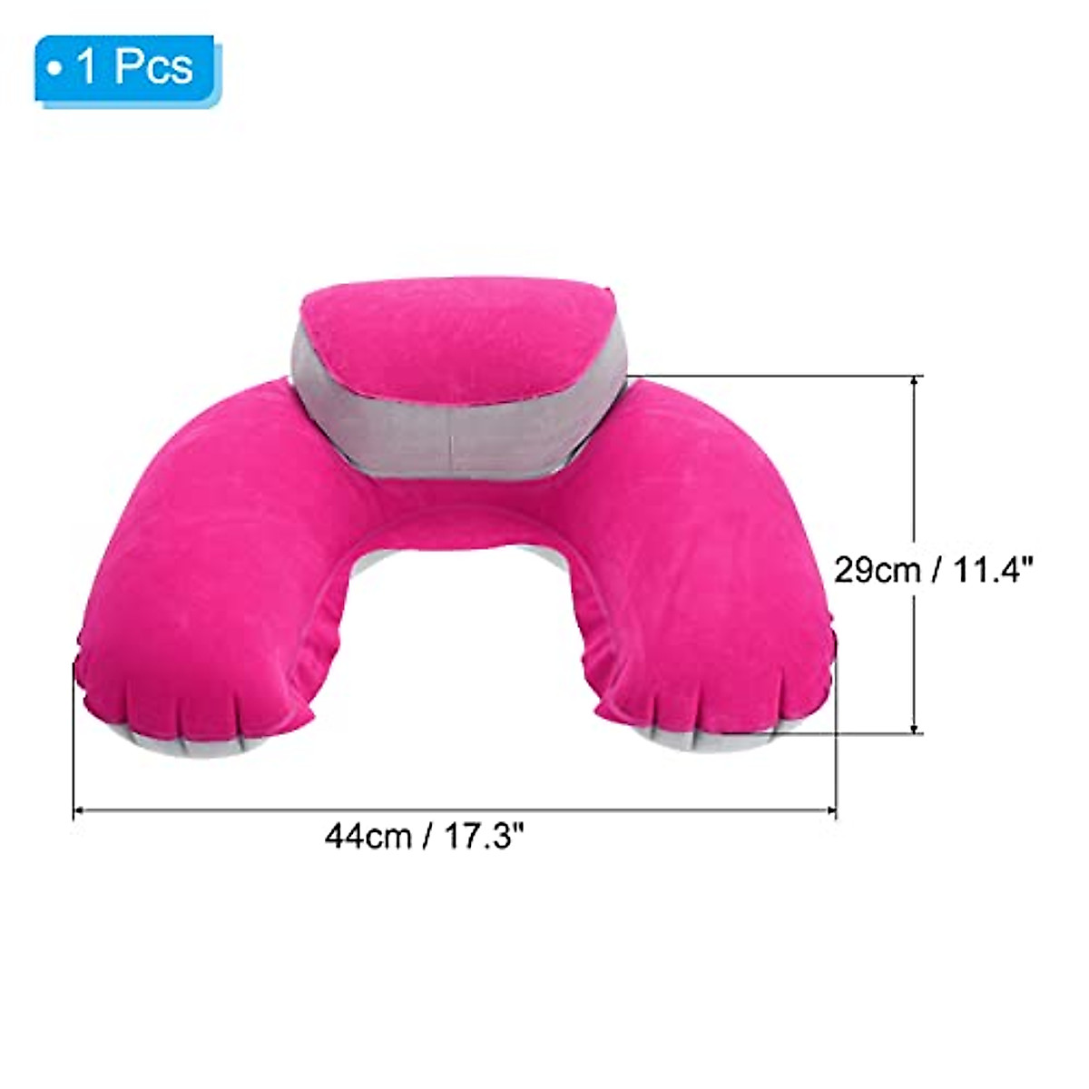 PATIKIL Travel Neck Pillow, U Shaped Pillow Portable Head Neck Support Travel Neck Flight Pillow for Airplane Train Office, Pink