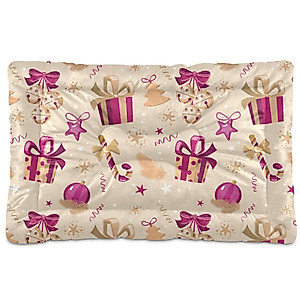 Coikll Pattern Pet Bed Pad Soft Dog Bed Mat with Anti-Slip Bottom, Machine Washable Crate Pad Mattress for Dog Sleeping- 36 * 24inches