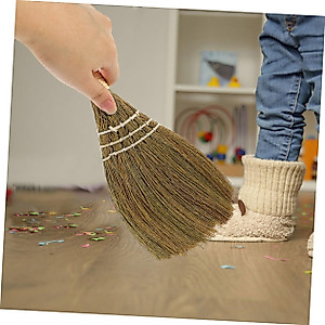 KICHOUSE 3pcs Kitchen Cleaning Broom Home Cleaning Straw Broomstick Desk Brooms Whisk Broom Sweeping Broom Indoor Grass Portable Desk Broom Decorative Broom Miscanthus Desktop