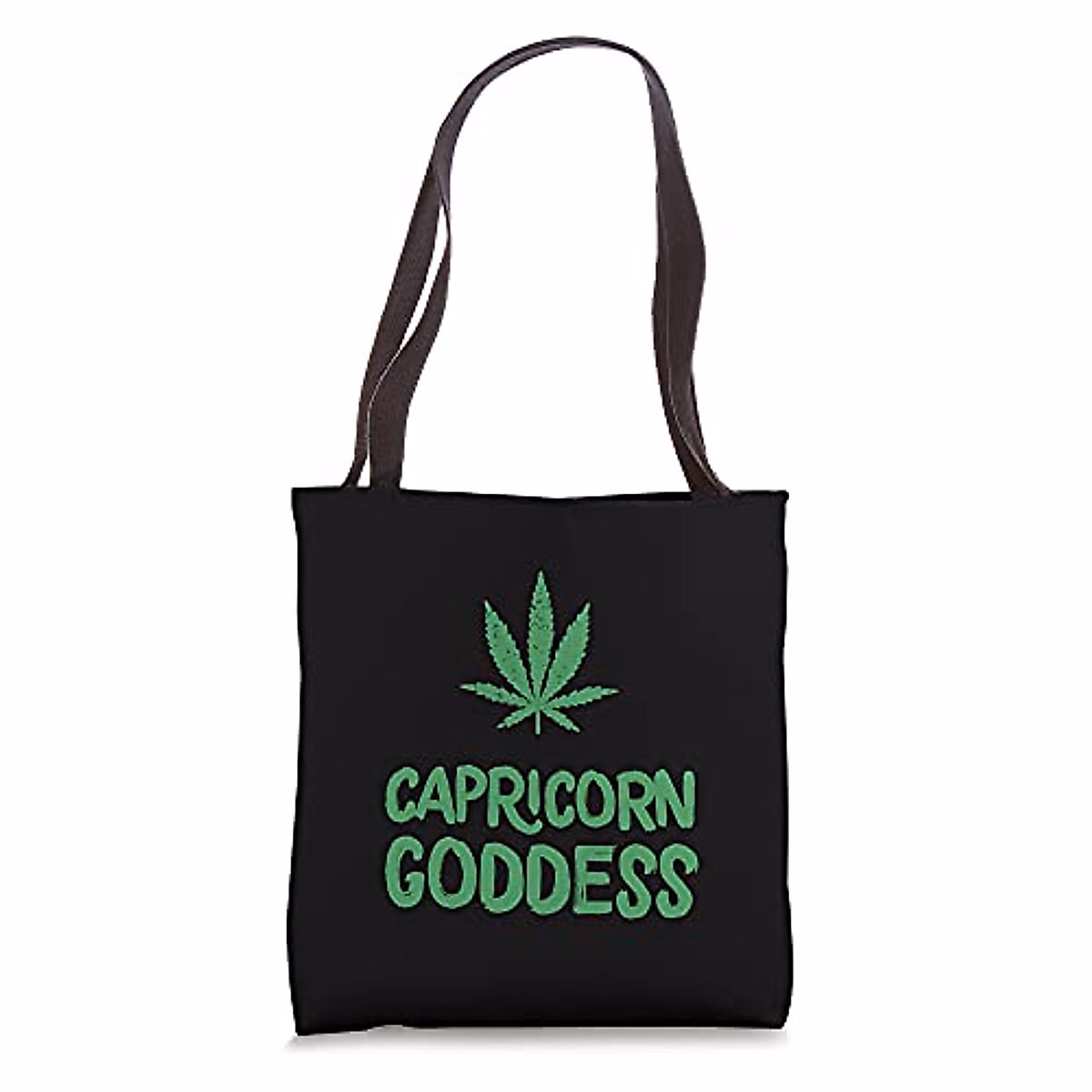Capricorn Goddess Weed Leaf Marijuana Horoscope Astrology Tote Bag