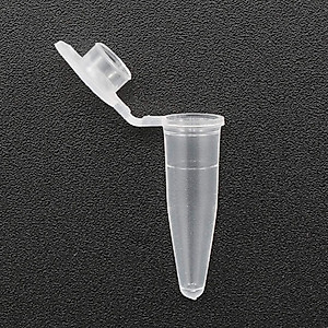 uxcell 50 Pcs 0.2ml Plastic Centrifuge Tubes with Snap Cap, Polypropylene Graduated Micro Centrifuge Tube, Conical Bottom, Clear, Storage Container for Beads Sample Lab