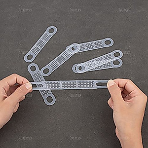 AUEAR, 100 Pack Clear Non-Slip Rubber Clothes Hanger Grips Clothing Hanger Strips for Wood Plastic Hangers Home Stores Use
