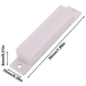 UHPPOTE Normal Closed Wired Screw-Terminal Surface-Mount Magnetic Contact for Window Door Security (Pack of 5)