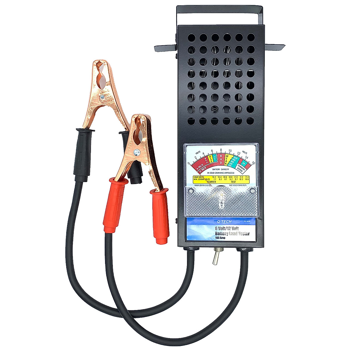 Q-TECH Battery Load Tester 100 Amp 6/12V with Metal Switch