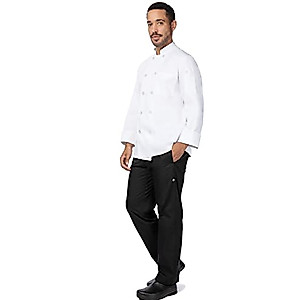 Chef Works Unisex Sustainable Le Mans Chef Coat, White, Large
