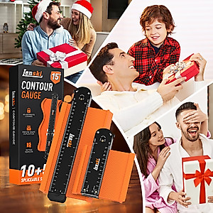 Lenski Gifts for Dad, Stocking Stuffers for Adults Men, Connectable Contour Gauge Tools for Men, Mens Gifts Ideas for Christmas, Dad Gifts for Men Who Have Everything, Cool Stuff Gadgets for Men