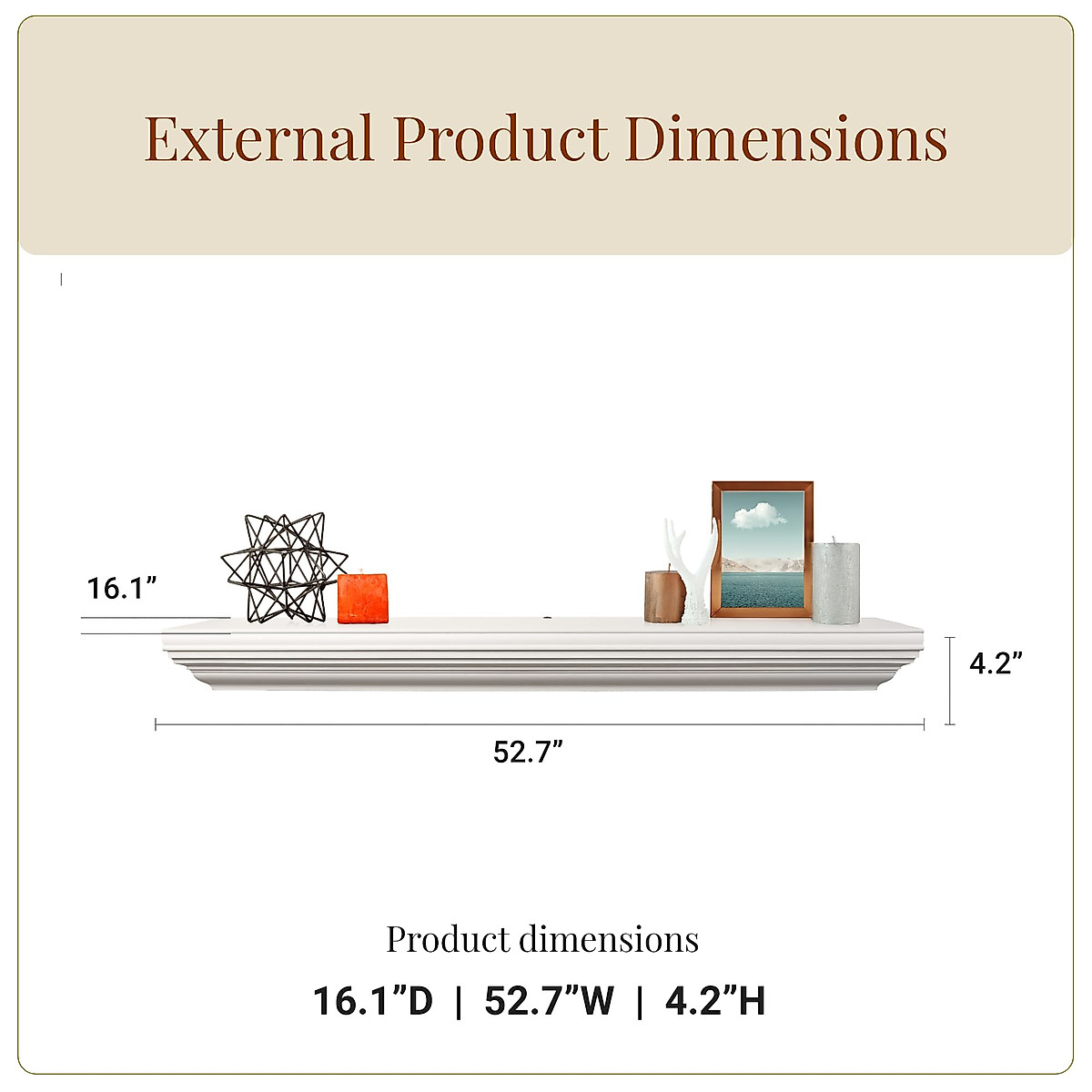 Stealth-Masters™ Bravo Concealment Shelf (Brilliant White, Large)