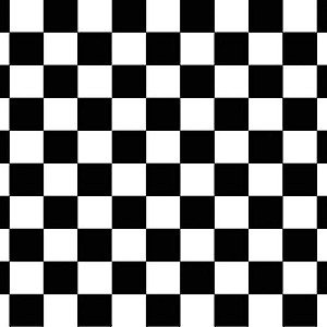 Beistle Black and White Checkered Photo Backdrop, 4' x 30'