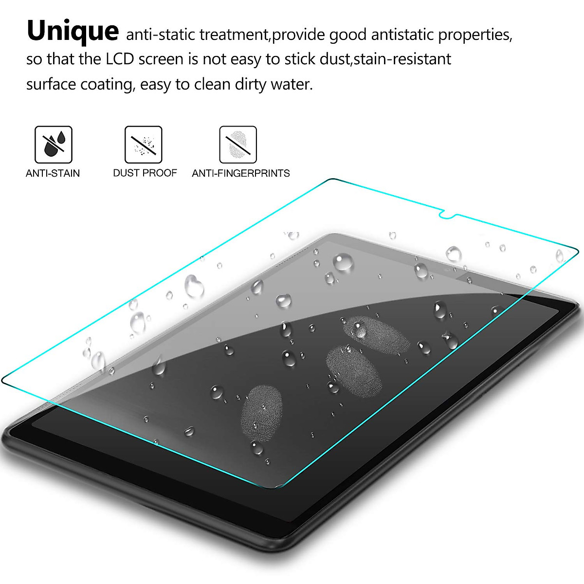 Ratesell Lenovo Tab M8 FHD TB-8705F Screen Protector,Tempered Glass Screen Protector, 9H Hardness/Bubble Free/High Response for Lenovo Tab M8 FHD TB-8705F / TB-8705N / Tab M8 HD TB-8505F / TB-8505X