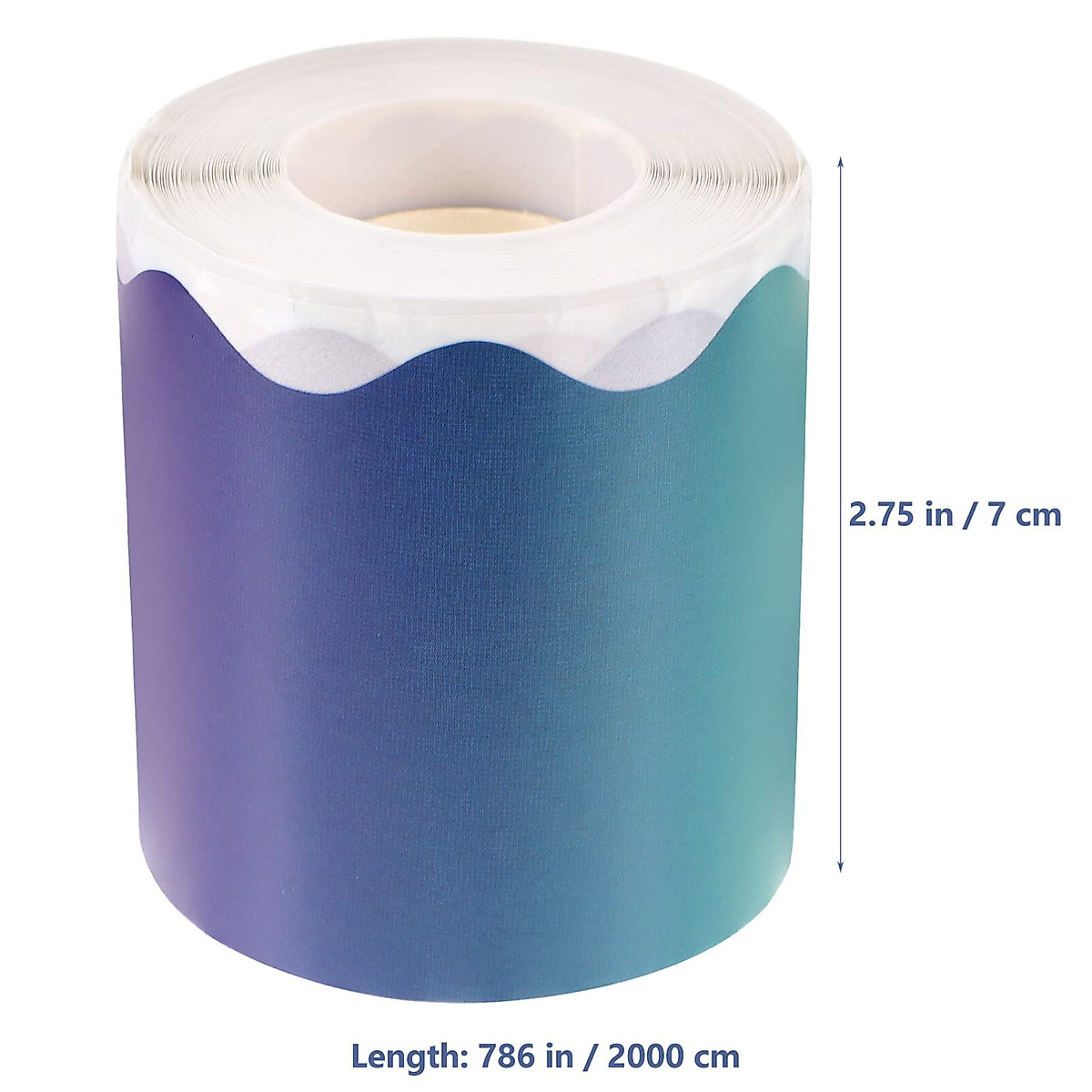 NUOBESTY 1 Roll Colorful dot stickers bulletin borders stickers boho bulletin board borders classroom borders stickers cartoon stickers scallop copper plate stickers it can move