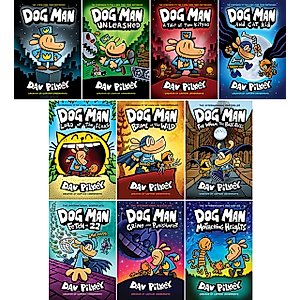Dog Man Books Series Set 1-10