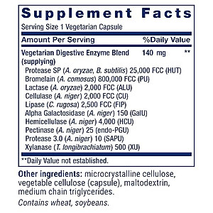 Life Extension Enhanced Super Digestive Enzymes, Supports Digestion, Comfort, digesting Plant-Based Foods, Non-GMO, Vegetarian, 60 Capsules