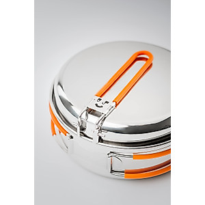 GSI Outdoors Stainless 1-Person Mess Kit for Camping and Backpacking