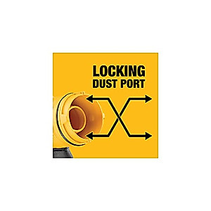 DEWALT Palm Sander, 1/4-Inch, 2.3 Amp, 14,000 OPM, Storage Bag Included, Corded (DWE6411K), Yellow