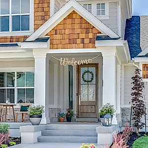 Pre-Strung Welcome Banner - NO DIY - Gold Glitter Welcome Banner in Script - Pre-Strung on 6 ft Strand - Classroom, Office, Front Door, Baby & Bridal Showers Party Decorations. Did we mention no DIY?