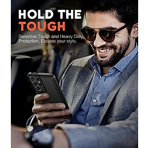 NALLOT for Samsung Galaxy S23 Ultra Case, [2 Layer Structure Protection] [Military Grade Anti-Drop] Lightweight Shockproof Protective Phone Case for Galaxy S23 Ultra 5G 6.8 inch' 2023-Black