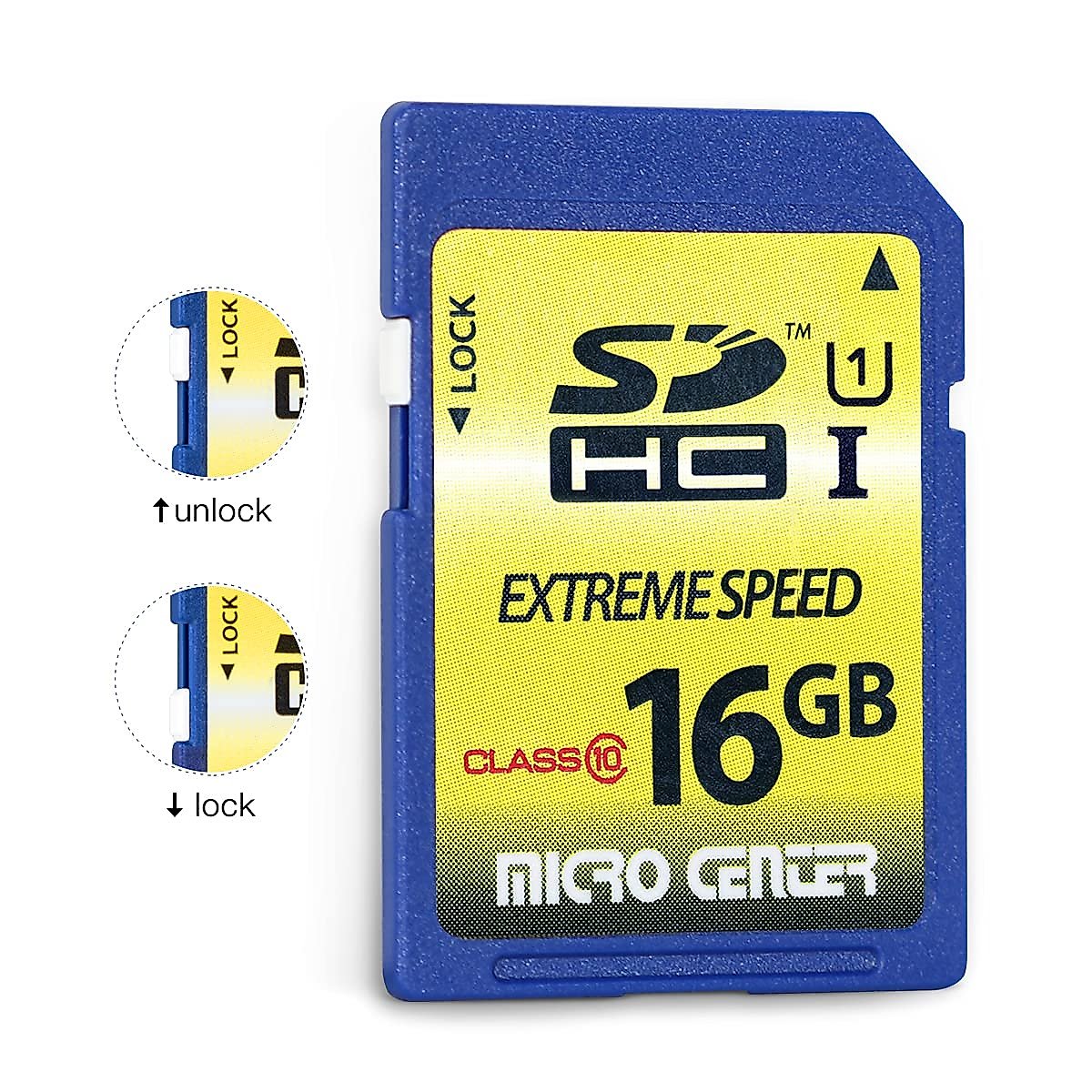 16GB Class 10 SDHC Flash Memory Card Full Size SD Card USH-I U1 Trail Camera Memory Card by Micro Center (5 Pack)