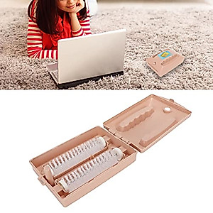 Carpet Debris Brush Double,Carpet Sofa Sweeper Double Roller Remove Debris Table Sweeper Cleansing Brush for Desktop Bed