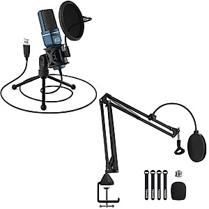 TONOR USB Microphone TC-777 and Microphone Arm Stand T20