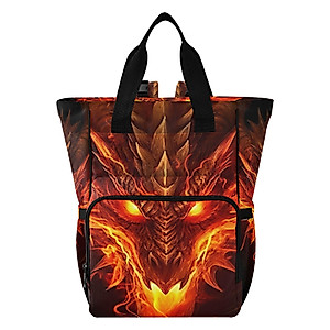 xigua Dragon Head Red Diaper Bag Backpack Multi Function Baby Changing Bags Waterproof Large Capacity Travel Back Pack for Mom Dad