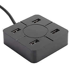 Docking Station, Black USB Hub, Hub, USB3.0 High Speed Transmission for Keyboard U Disk for Mouse Card Reader(Black)