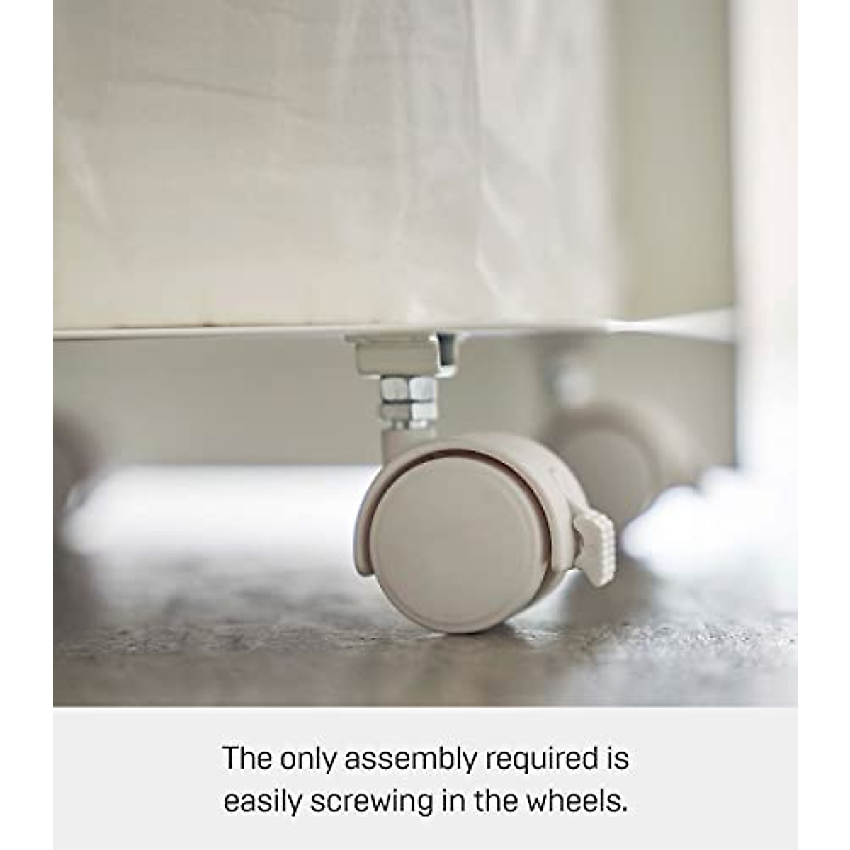 Yamazaki Bathroom Organizer Home Rolling Steel | Toilet Paper Stocker, One Size, White