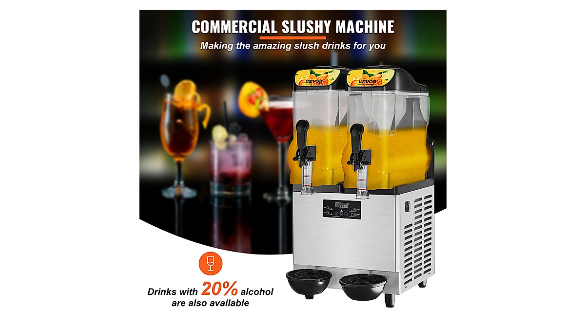 VEVOR 24L Slushy Machine - Perfect for Parties & Cafes