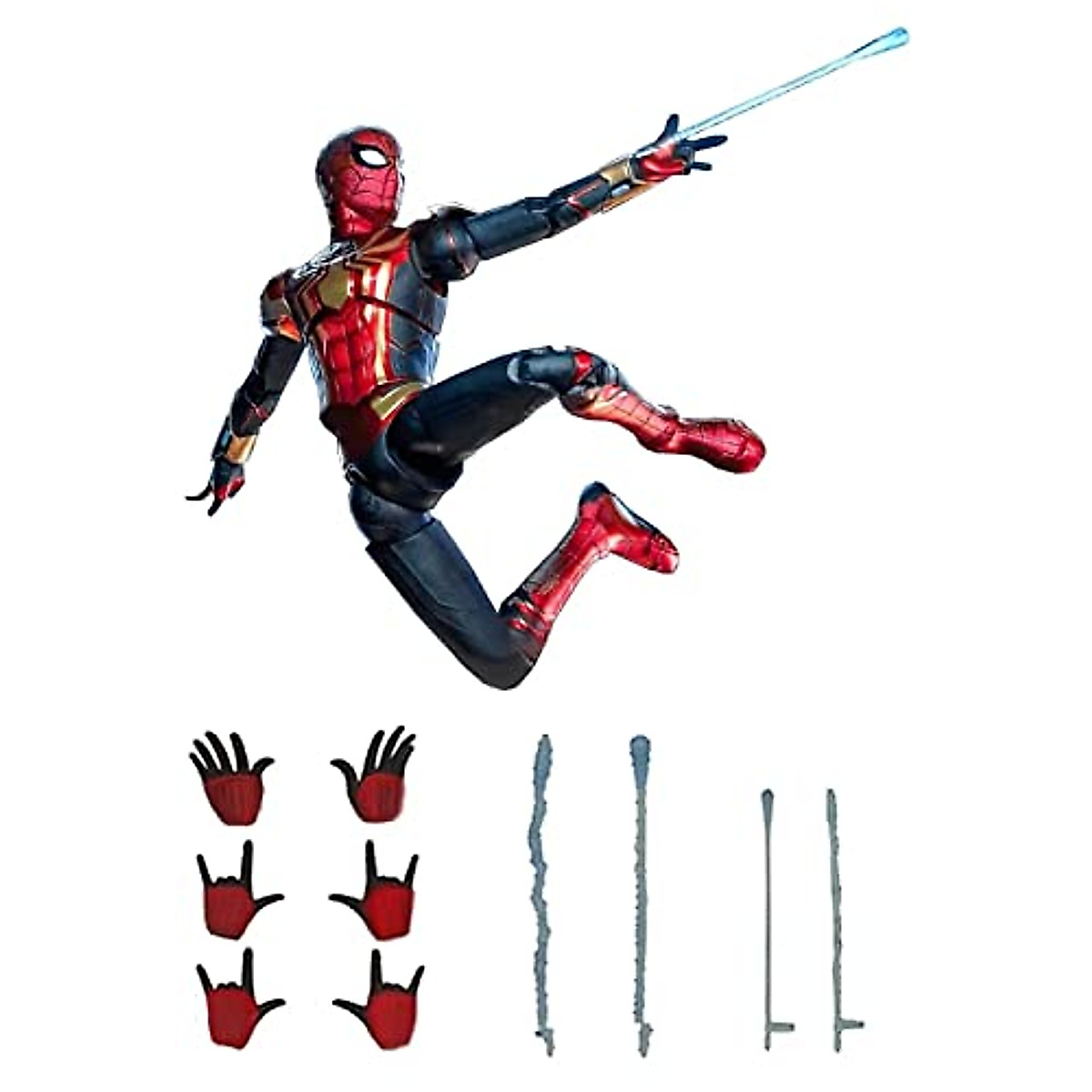 licy618 7 Inch Iron Spiderman Action Figure (1/10 Scale) Exquisite Painting 20 Joints Movable Action Figure