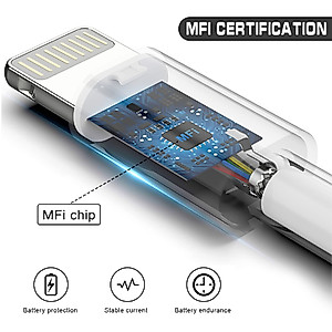 Souina iPhone Charger,[MFi Certified] Lightning Cable Original 3Pack 10ft USB Power Fast Charging Data Sync Transfer Cord Compatible with iPhone14 13 12 11 Max/X/8/7/Plus/6S/6