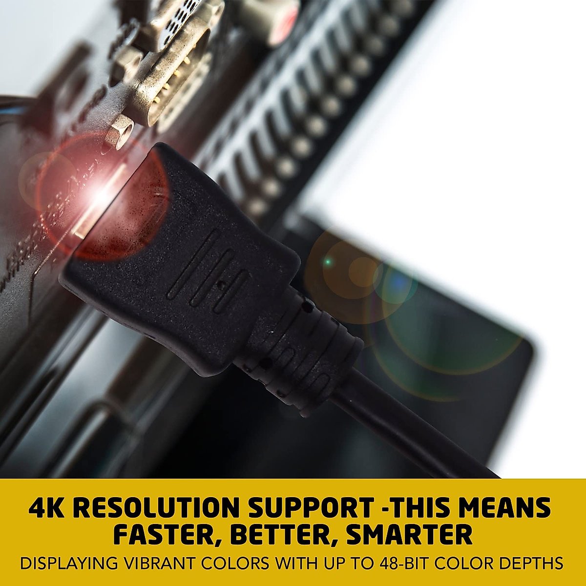 15ft. MICRO HDMI Cable, 4K HDMI to Micro HDMI Cable, HDR 60Hz 18Gbps Compatible with GoPro Hero 7,6, 5, DSLR Camera, a7 II, III Mirrorless Camera, Raspberry Pi 5, 4, to HDTV, Monitor (15-Feet)
