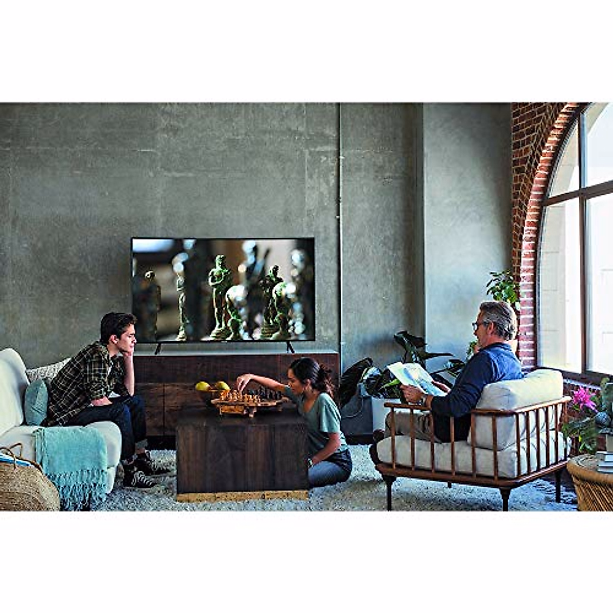 Samsung UN55RU7300FXZA Curved 55-Inch 4K UHD 7 Series Ultra HD Smart TV with HDR and Alexa Compatibility (2019 Model)