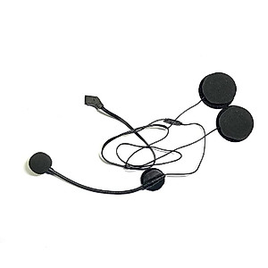 SOFFRIA Motorcycle Bluetooth Headset E1 2 Riders Wireless 400M Dirt Bike Helmet Intercom with CVC Noise Cancellation Stereo Music IPX6 Waterproof for Half/Open Face Helmet