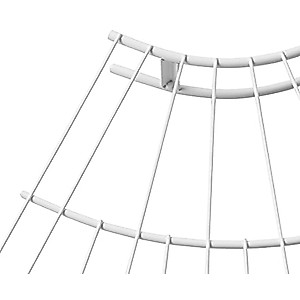 Rubbermaid Commercial Products FreeSlide Wire Shelving, 12-Inch, White, Closet Organizer and Storage, , Floating Corner Shelves/Clothes Rack for Laundry Room/Closet/Basement