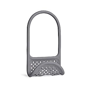 Umbra Sling Kitchen Sink Accessory, Single-Sided Sponge Holder, Charcoal