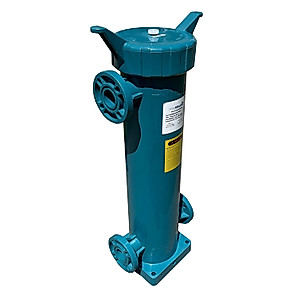 PPH #2 Polypropylene Bag Filter Housing, 2 Inch Flanged Inlet/Outlet, 125 GPM Max Flow, UV Resistant, Twist-Off Lid, Viton O-Rings, Ideal for Chemical Applications