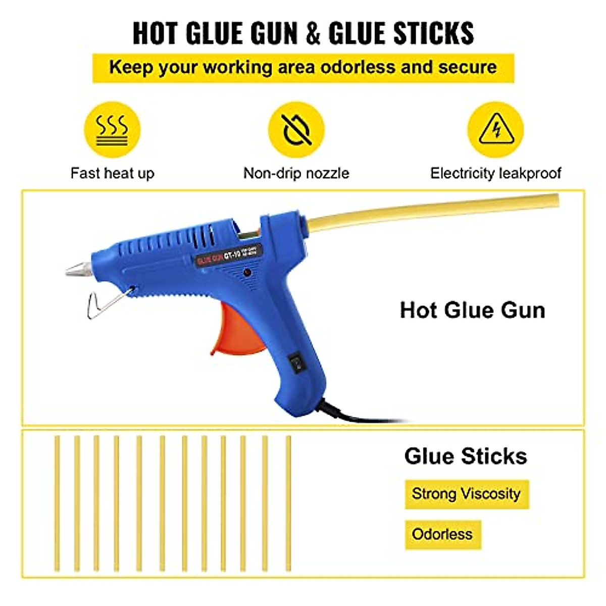 VEVOR Dent Removal Tool, 89 Pcs Paintless Dent Repair Tools, Led Baffle Board Car Dent Repair Kit, Glue Puller Tabs Dent Puller Kit for Auto Dent Removal, Minor Dents, Door Dings and Hail Damage