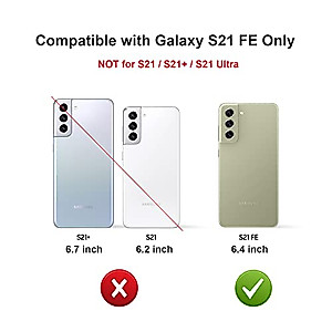 LEKEVO Compatible with Samsung Galaxy S21 FE 5G Case, Smooth Soft Liquid Silicone Case, Gel Rubber Shockproof Full Body Protective Phone Cover for Samsung S21 FE (Matcha Green)