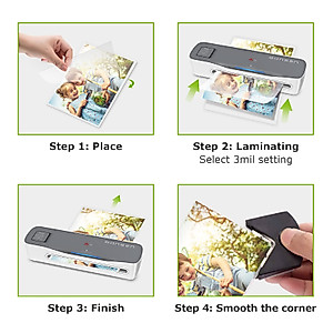 BONSEN A4 Laminating Pouches, 100-Pack, 9 x 11.5 Inches, 3-Mil, Gloss Laminator Pouches, Clear and Durable Laminating Pouches, Strong for Long Lasting Documents (LP3102)