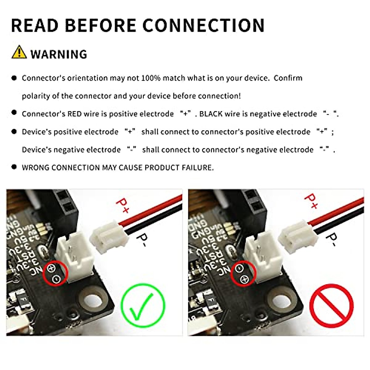 EEMB Lithium Polymer Battery 3.7V 820mAh 653042 Lipo Rechargeable Battery Pack with Wire JST Connector for Speaker and Wireless Device- Confirm Device & Connector Polarity Before Purchase