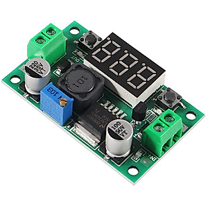 4pcs LM2596 Adjustable DC-DC Step Down Buck Power Convert Module 4.0-40V Input to 1.25-37V Output with LED Voltmeter Display