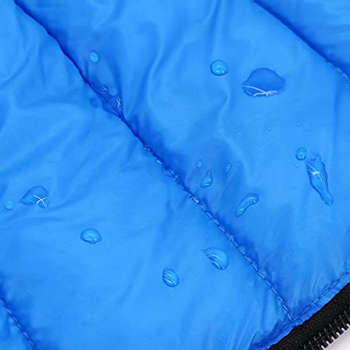 Didog Winter Small Dog Coats,Waterproof Jackets with Harness & D Rings, Warm Zip Up Cold Weather Coats for Puppy & Cats Walking Hiking,Blue,Chest: 13"