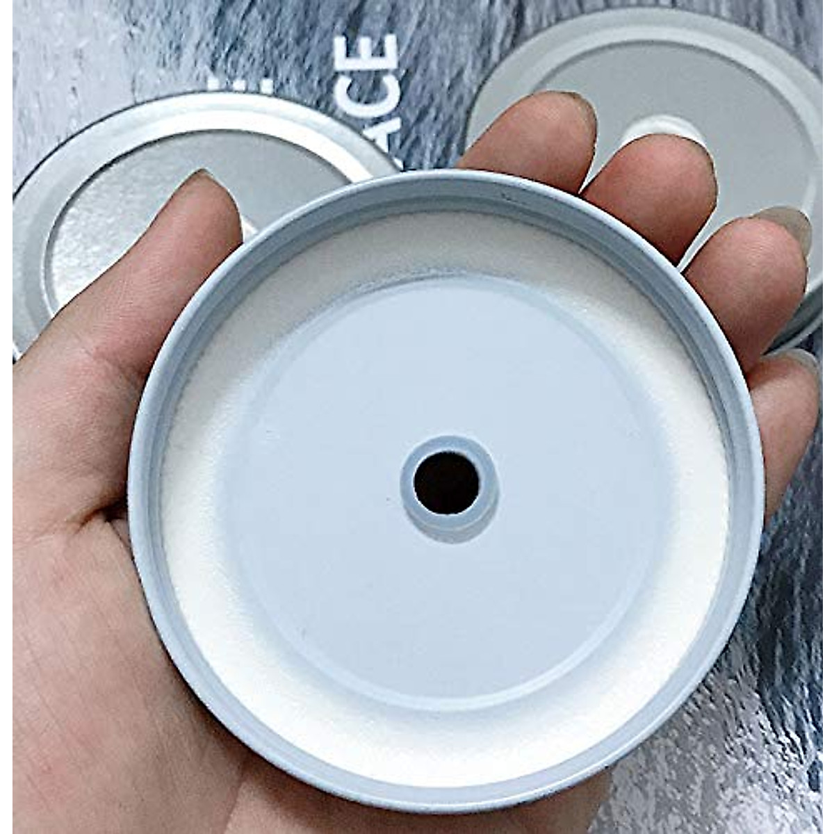 Luckkyme Mason Jar Lids, 20 Pieces Bottle Cap with Straw Hole/Silicone Rings Compatible with Mason Jar