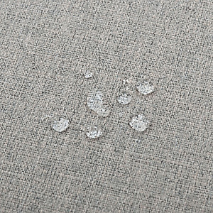 Magpie Fabrics Patio Bench Loveseat Cushion Covers (Replacement Cover only, No Insert!), Waterproof Fade Resistant Swing Cushion Slipcover with Ties(42x18x3 Inch, Warm Gray)